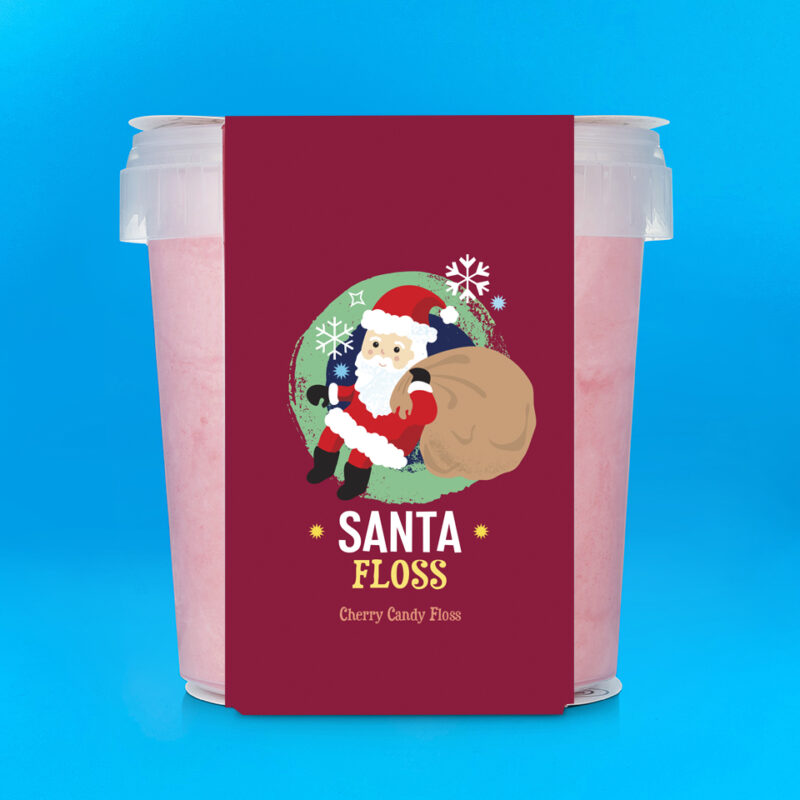 Santa Candy Floss Chewbz Retro Sweets